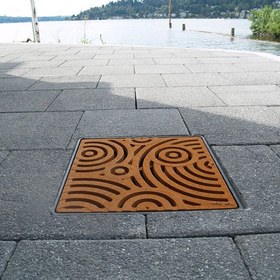 Oblio Cast Iron Square Gully Cover 297mm Heel Proof (12 Inch) – Lateral ...