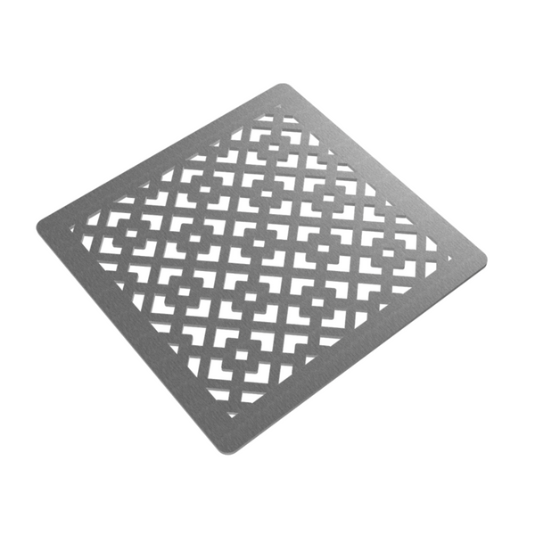 Oblique 304 Stainless Steel Grating with Black Plastic Gully Ø110mm Sp ...