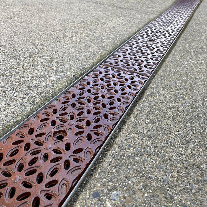 Anise Antique Cast Iron Channel Drain Grate 497 x 125mm Heel Proof (20 ...