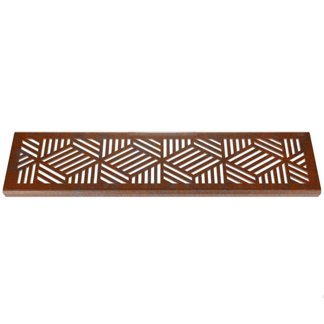 Cubix Corten Steel Channel Drain Grate 75 x 913mm (3 Inch) – Lateral ...