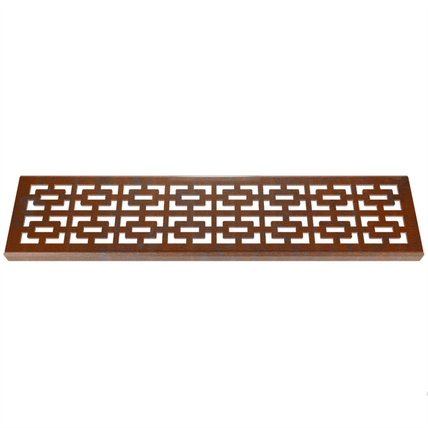 Geo Rectangular Corten Steel Channel Drain Grate 75 x 913mm (3 Inch ...