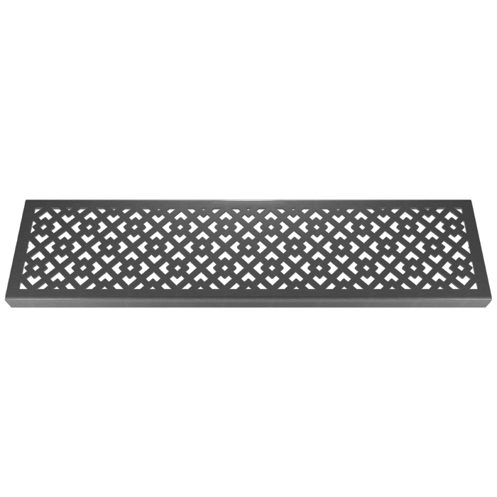Oblique Corten Steel Channel Drain Grate 125 x 1000mm (5 Inch ...