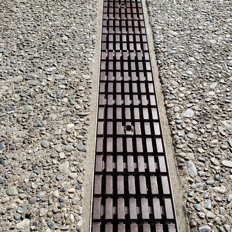 Plex Antique Cast Iron Channel Drain Grate 497 x 125mm Heel Proof (20 x ...