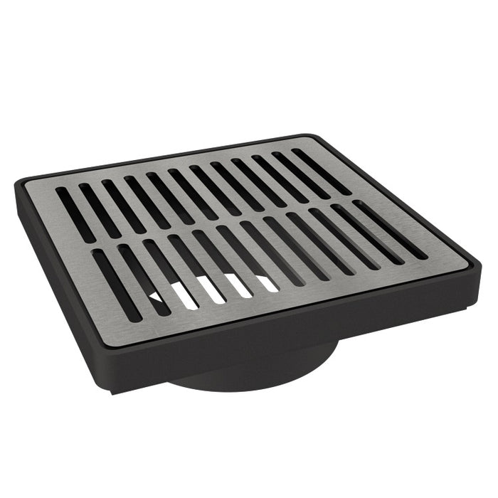 Standard Slotted 304 Stainless Steel Grating with Black Plastic Gully ...