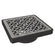 Oblique 304 Stainless Steel Grating with Black Plastic Gully Ø110mm Sp ...