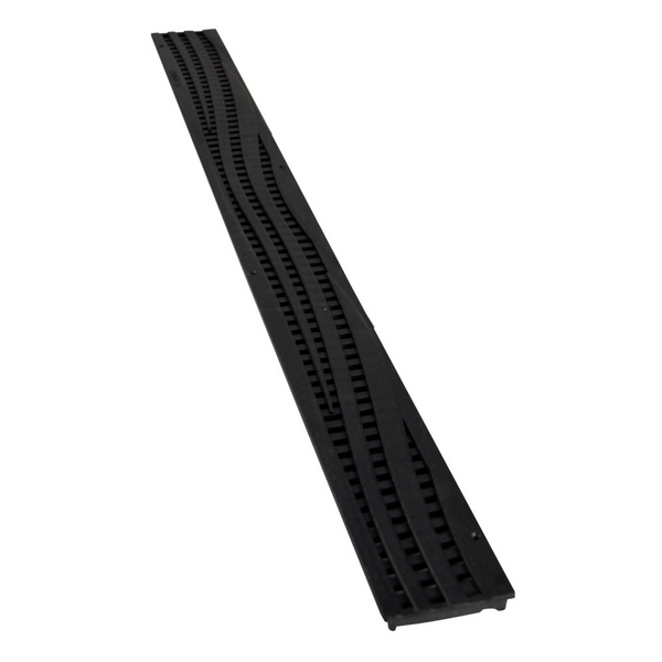 Wave Plastic Mini Channel Grate 75 x 915mm - Black (3 Inch) - Lateral ...